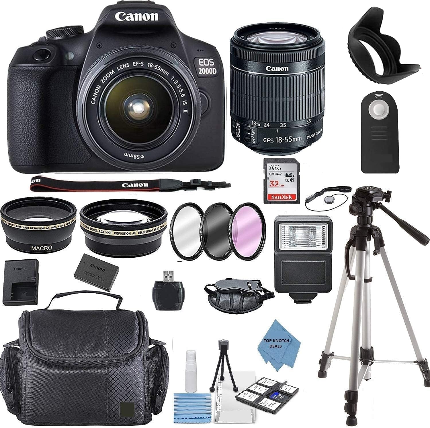 Amazon.com : Canon EOS Rebel T7 DSLR Camera with 18-55mm Lens Starter ...
