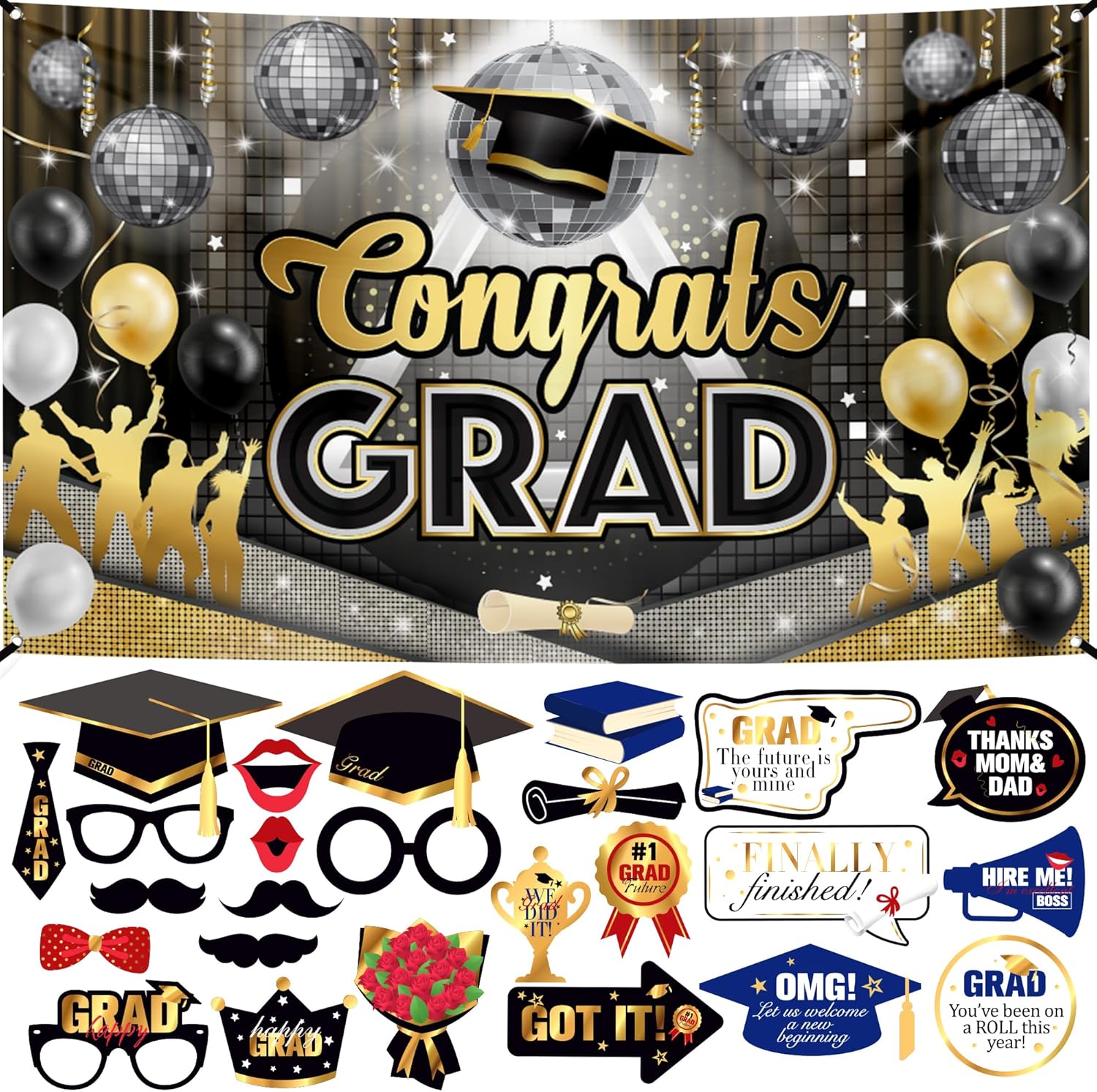 Amazon.com: KatchOn, Graduation Photo Booth Props 2024 - Pack of 27 ...