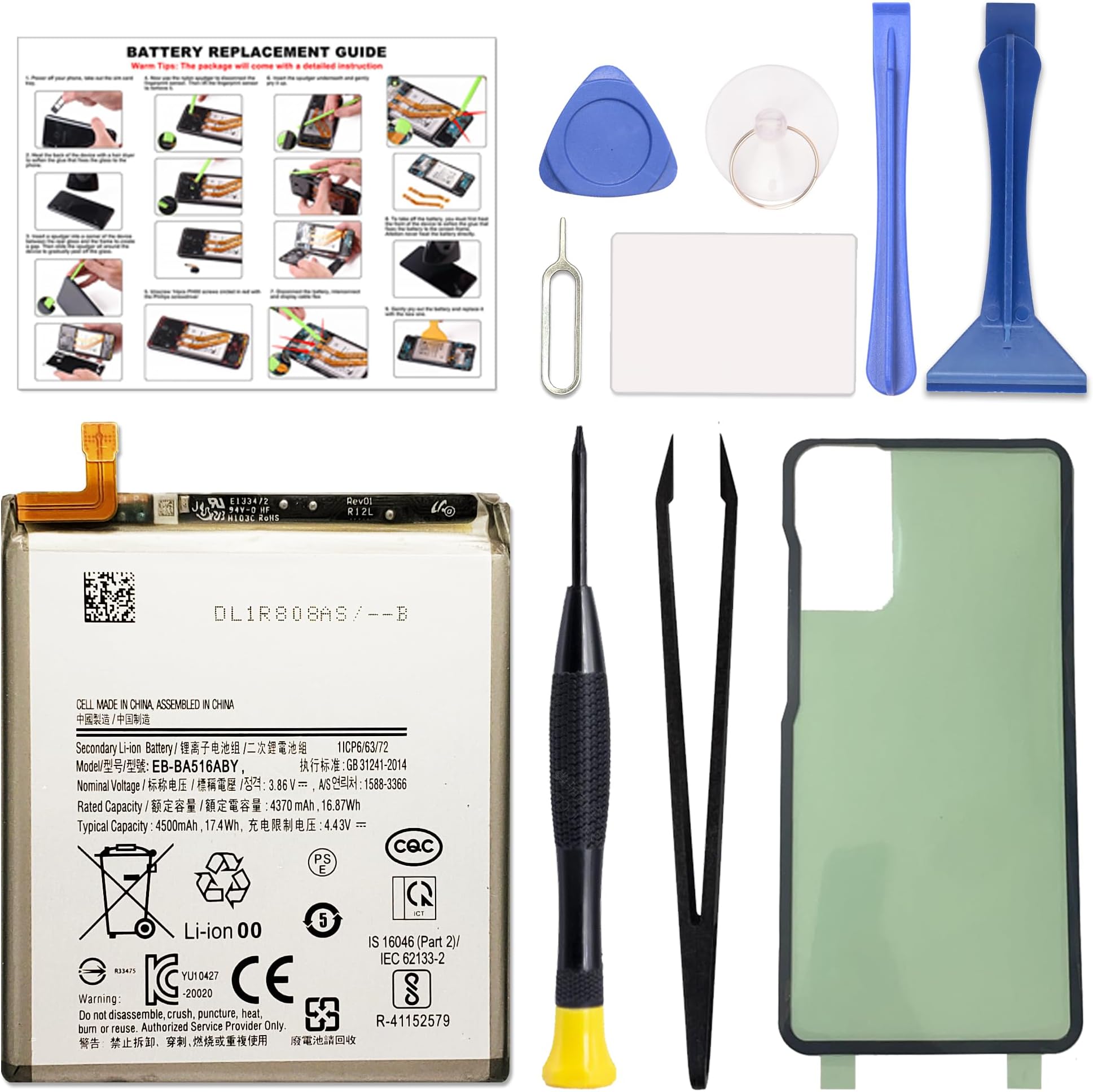 Amazon.com: MAXSHARKS New Upgraded Battery for Galaxy S22 Plus, EB ...