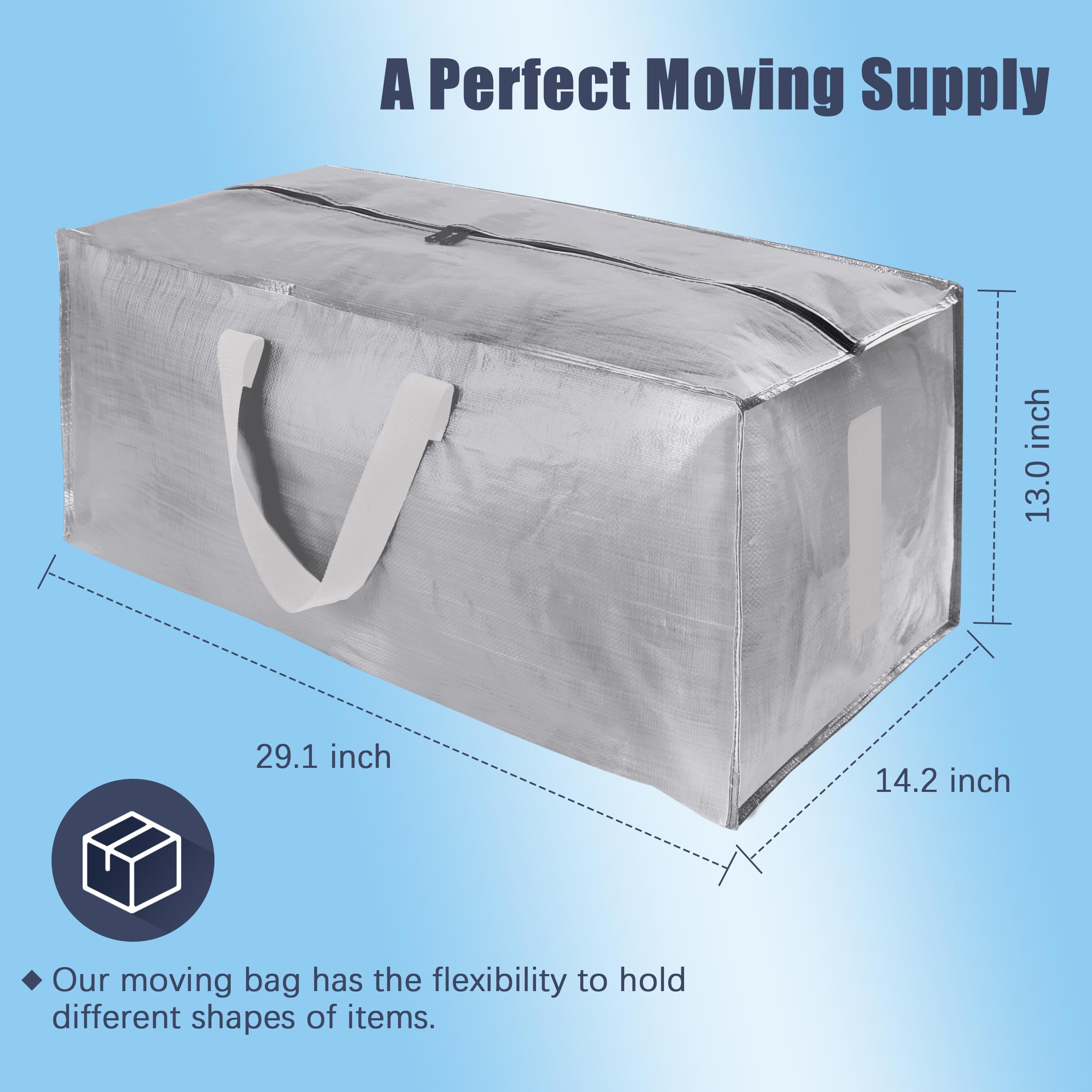 Snapklik.com : HOMESURE 12 Pack Large Strong Moving Bags
