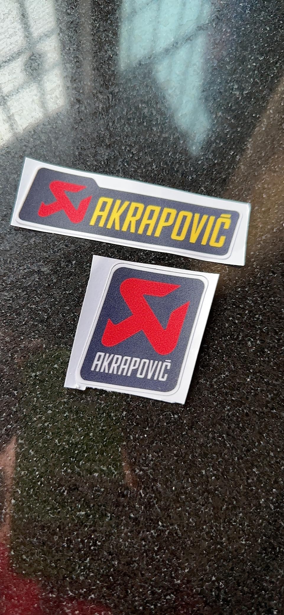 RINKON Akrapovic Sticker for Bike car Stickers Pack of 2 Vinyl Stickers ...