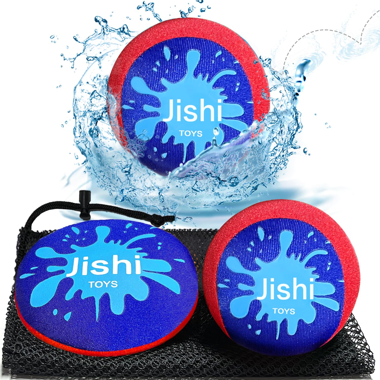 Amazon.com: Jishi Water Skipping Ball Set, Beach Pool Toys for Ocean ...