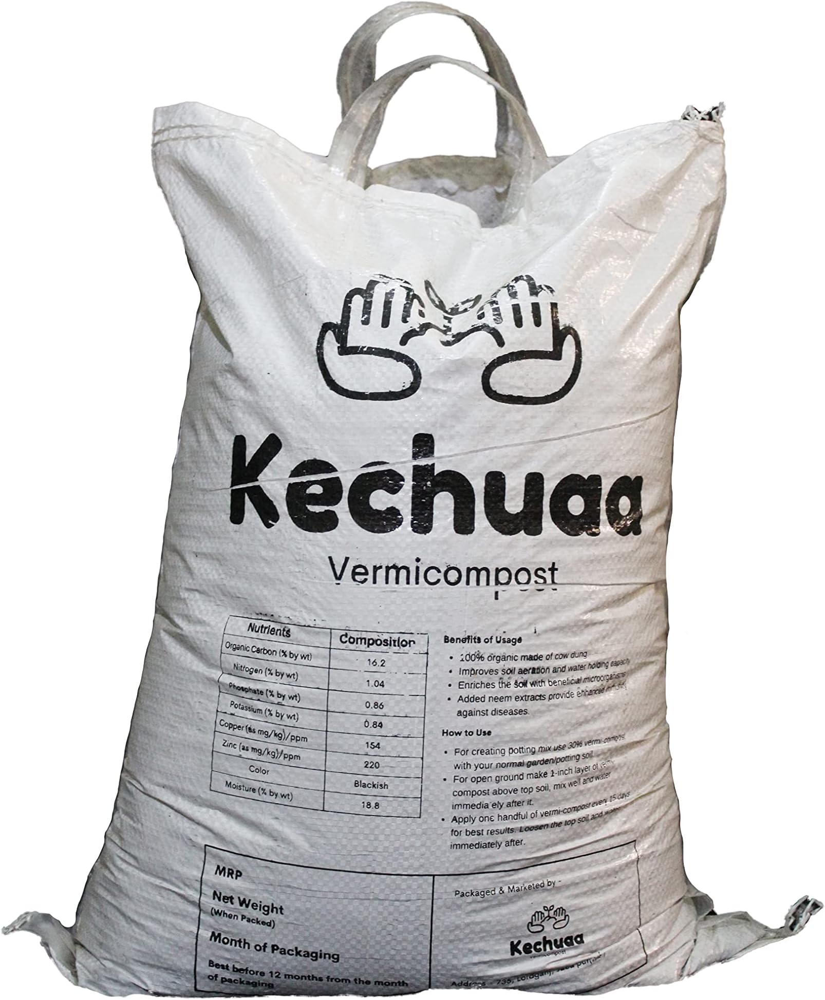 Vermicompost (Kenchua Khaad)-100% Organic Homemade Fertilizer Manure ...