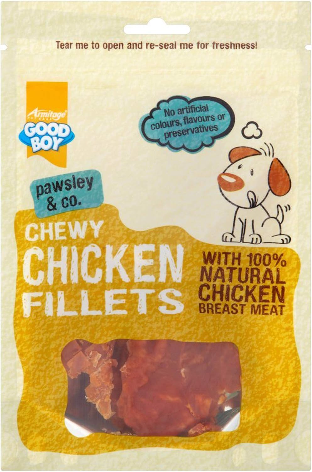 Good Boy Chewy Chicken Fillets 80g (PACK OF 2) : Amazon.co.uk: Pet Supplies