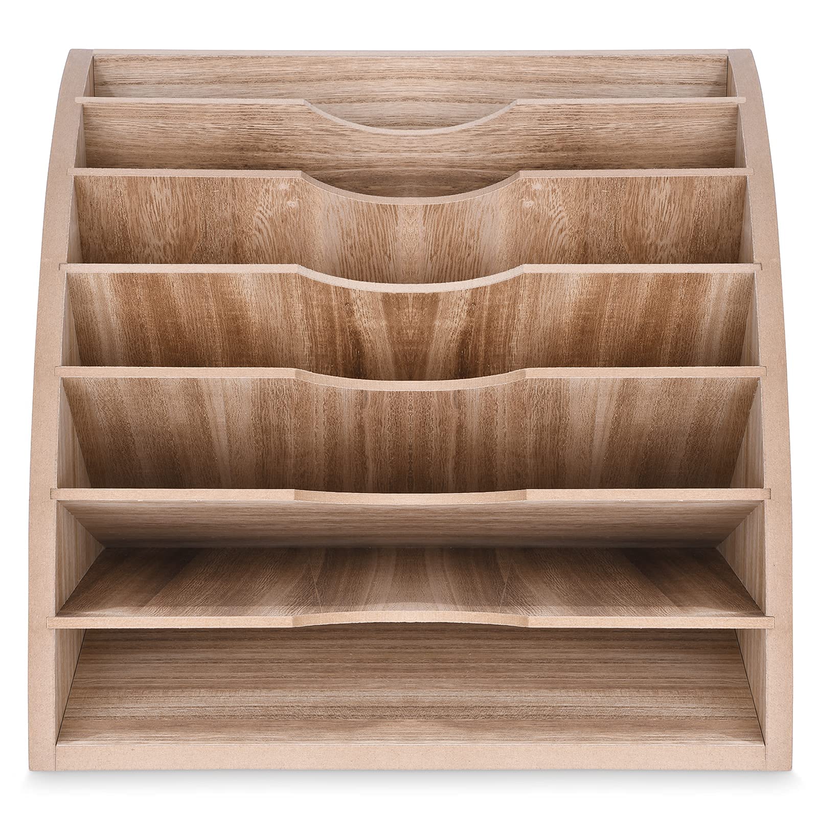 Snapklik.com : WuGeShop Fan Shaped File Organizer, 7 Tier Desk Paper ...