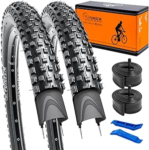 Amazon.com : YUNSCM 26x2.35 Lightweight Bike Tires (ETRTO 60-559) 60TPI Nylon Anti-Puncture ...