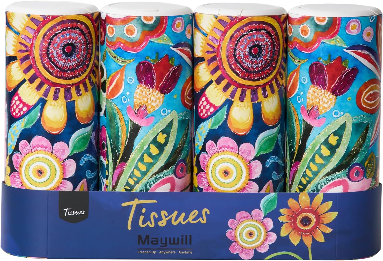 Amazon.com: Car Tissues Holder with Facial Tissue, Car Tissue Box ...