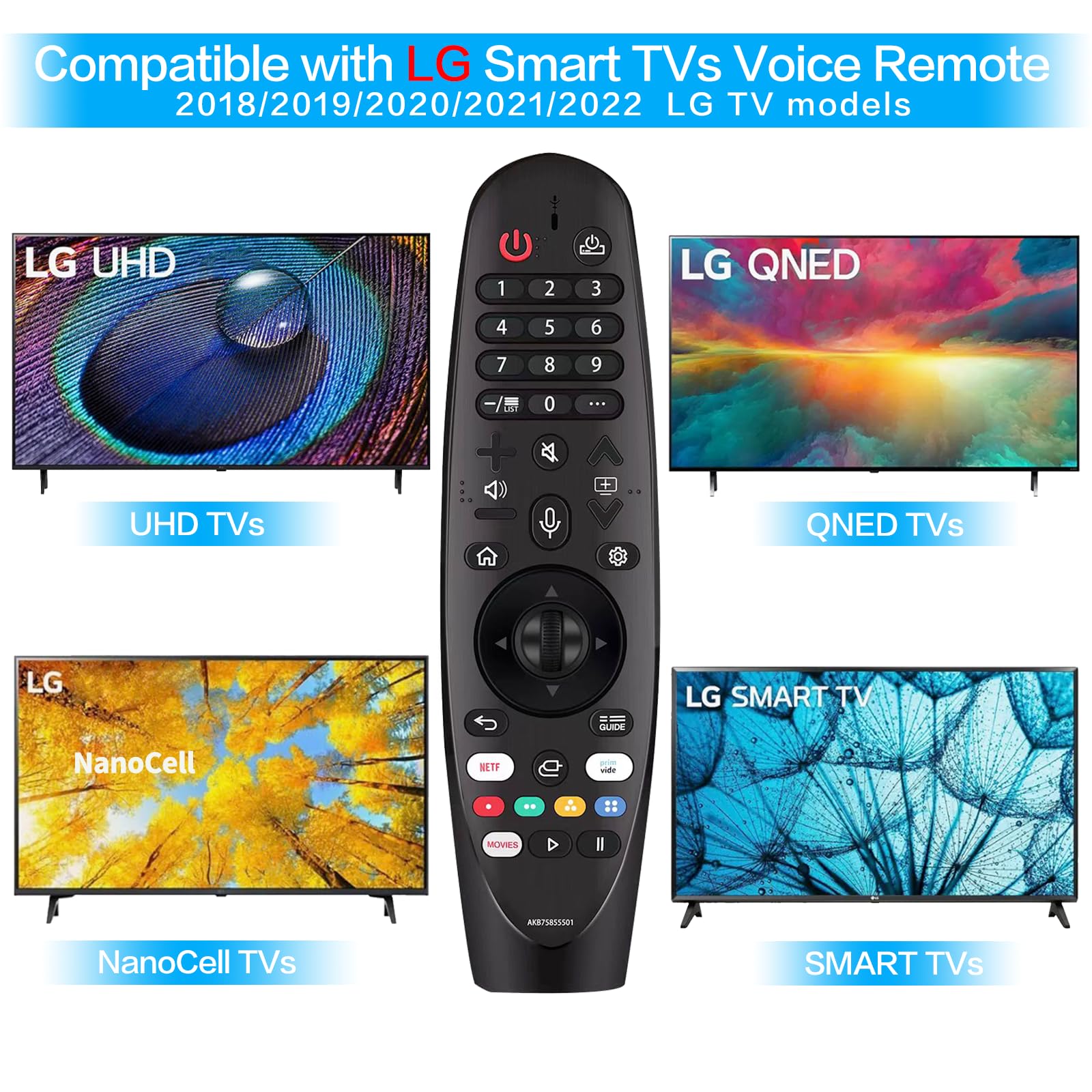 Snapklik.com : Replacement Magic Remote Control For LG Smart TV Remote ...