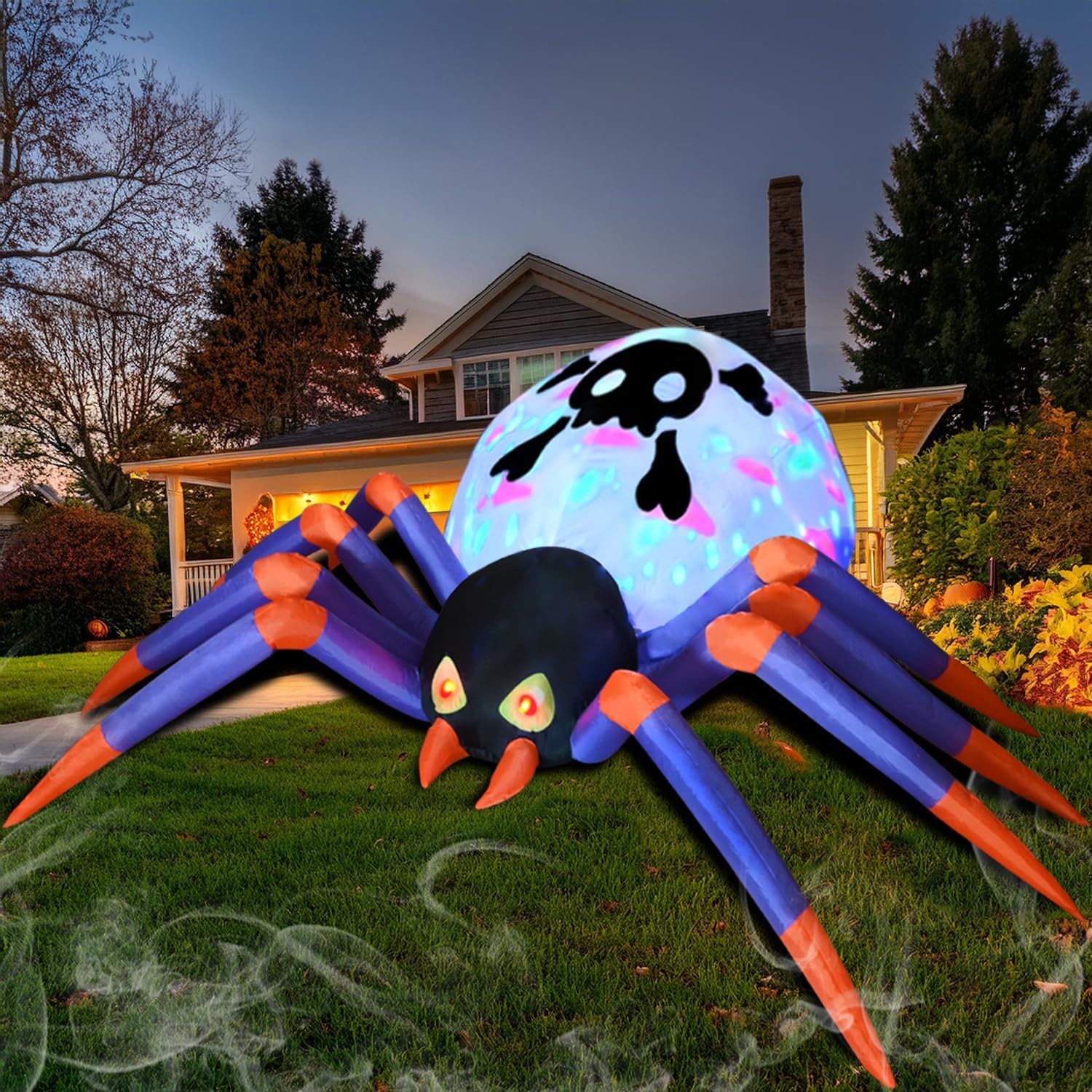 Amazon.com: 12FT Halloween Inflatables Spider, Halloween Outdoor Inflatable Decoration Blow Up ...