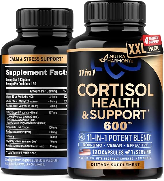 Amazon.com: Cortisol Supplement for Women - Holy Basil | Ashwagandha ...