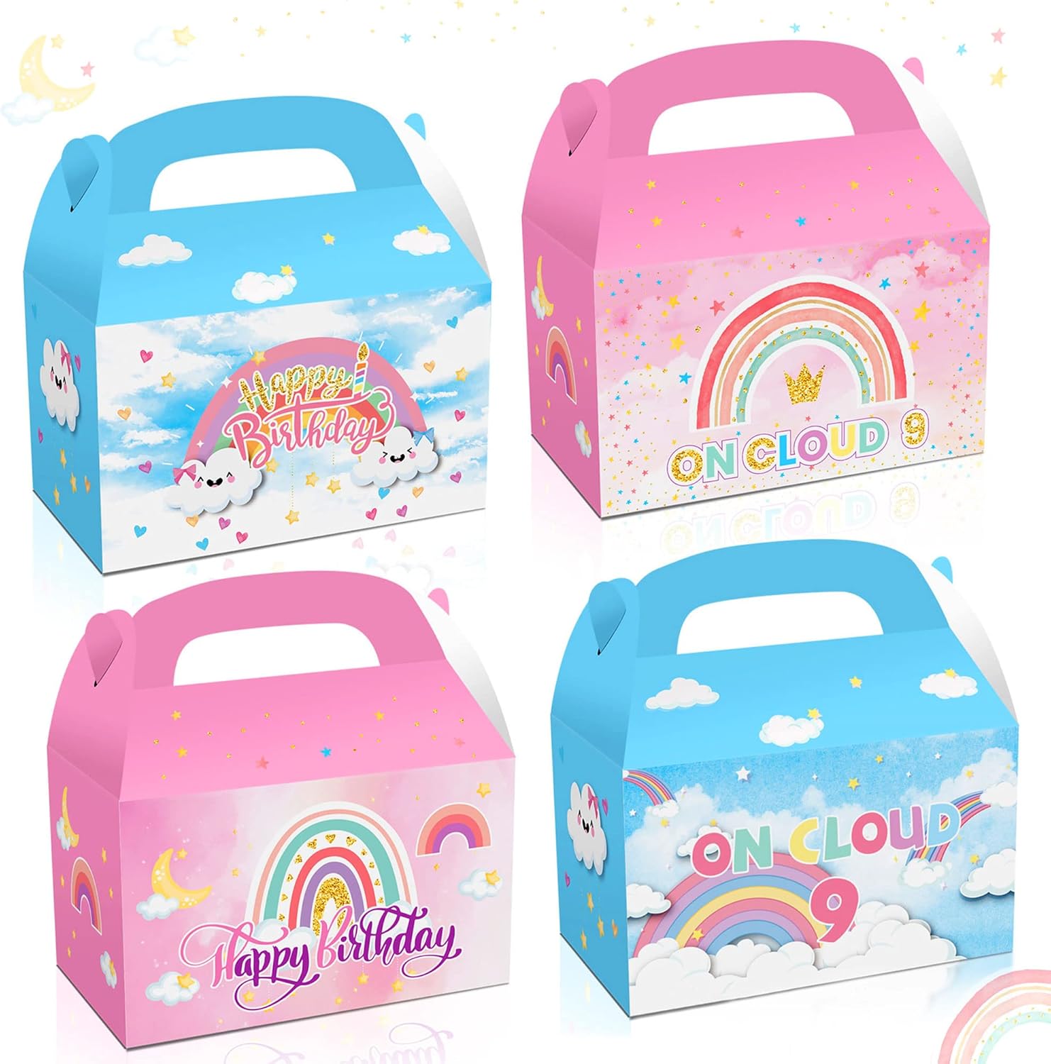 Amazon.com: LaVenty Birthday Party Favor Boxes, 24 PCS On Cloud 9 ...