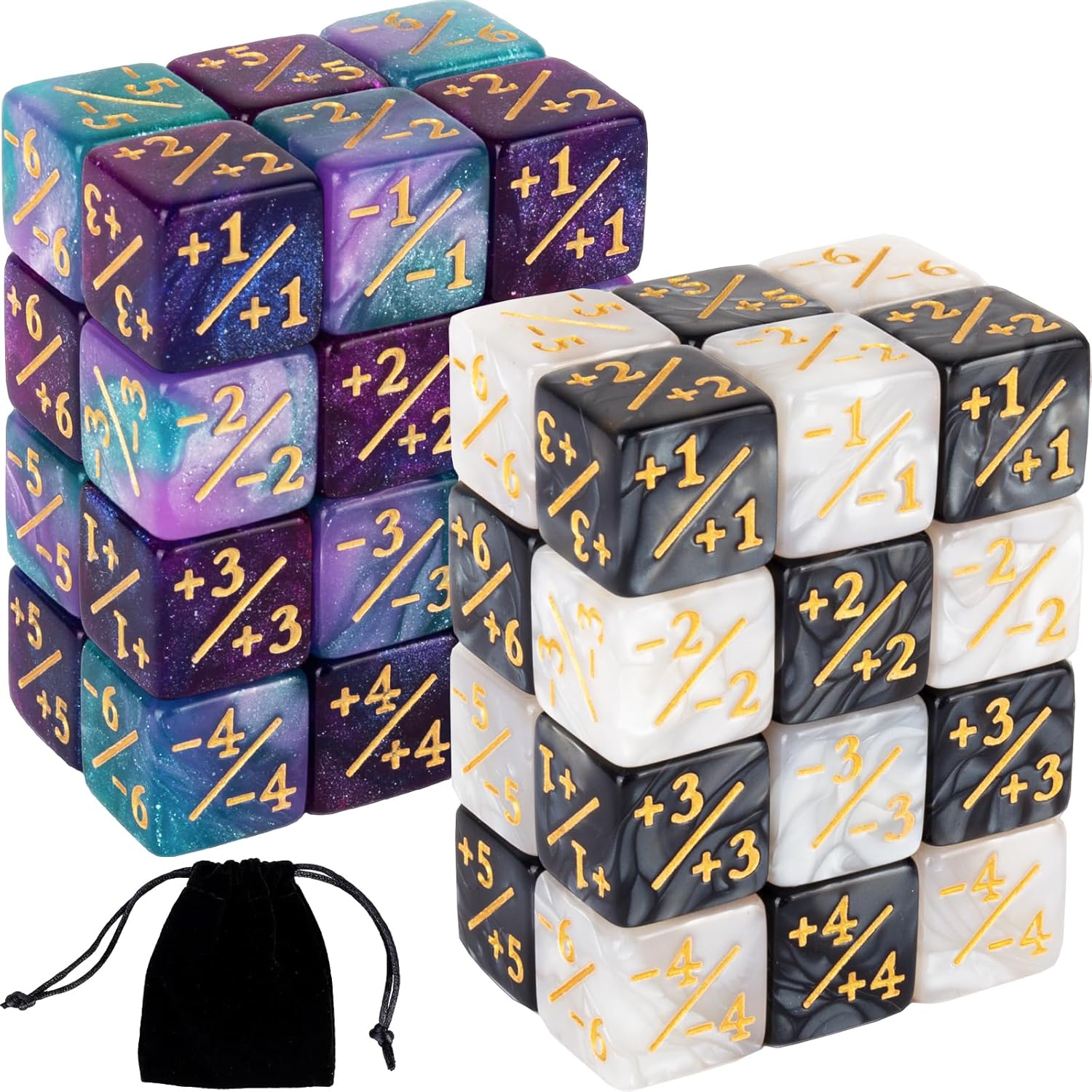 Amazon.com: 48 Pcs Magic The Gathering Dice Counters MTG Counter Dice ...