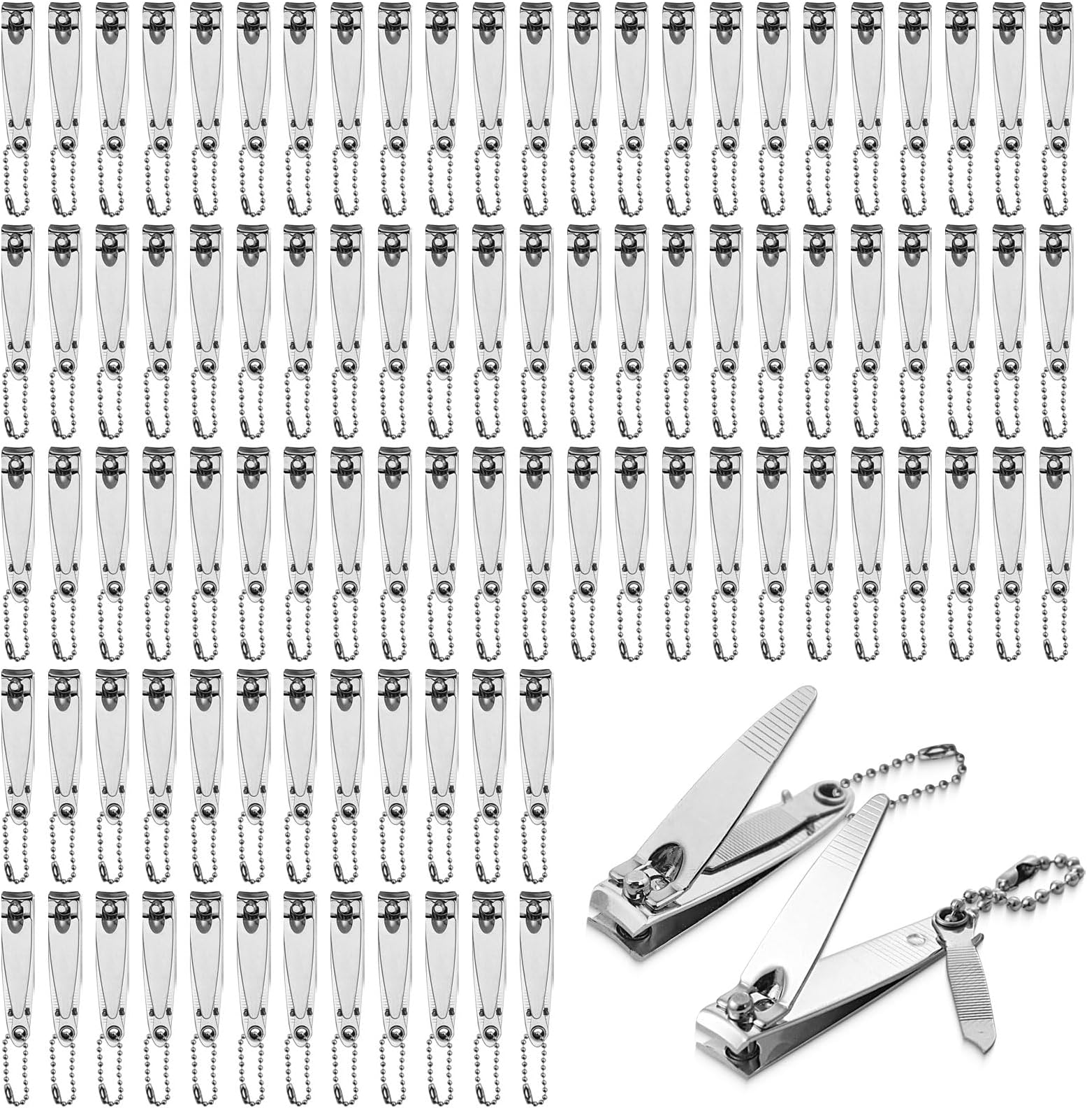 Amazon.com : Individually Wrapped Nail Clippers in Bulk Stainless Steel ...