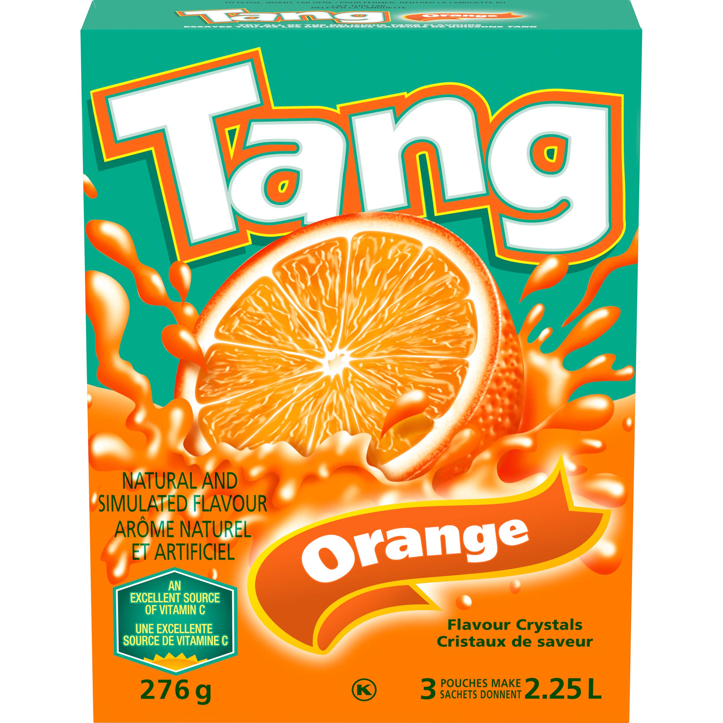 Tang Orange Drink Mix, 276g (Pack of 20) : Amazon.ca: Grocery & Gourmet ...