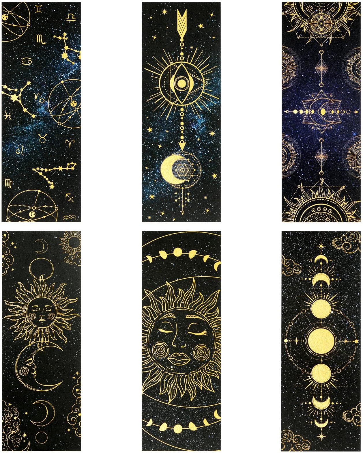 Set de 18 Pcs Marque-Page Astrologie en Papier Marque-Pages Galaxie ...