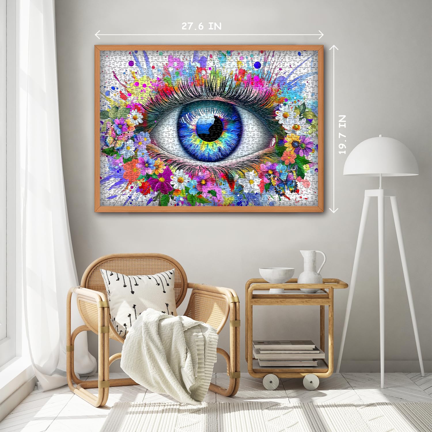 Snapklik.com : Impossible Puzzle For Adults 1000 Pieces, Eye Flower ...