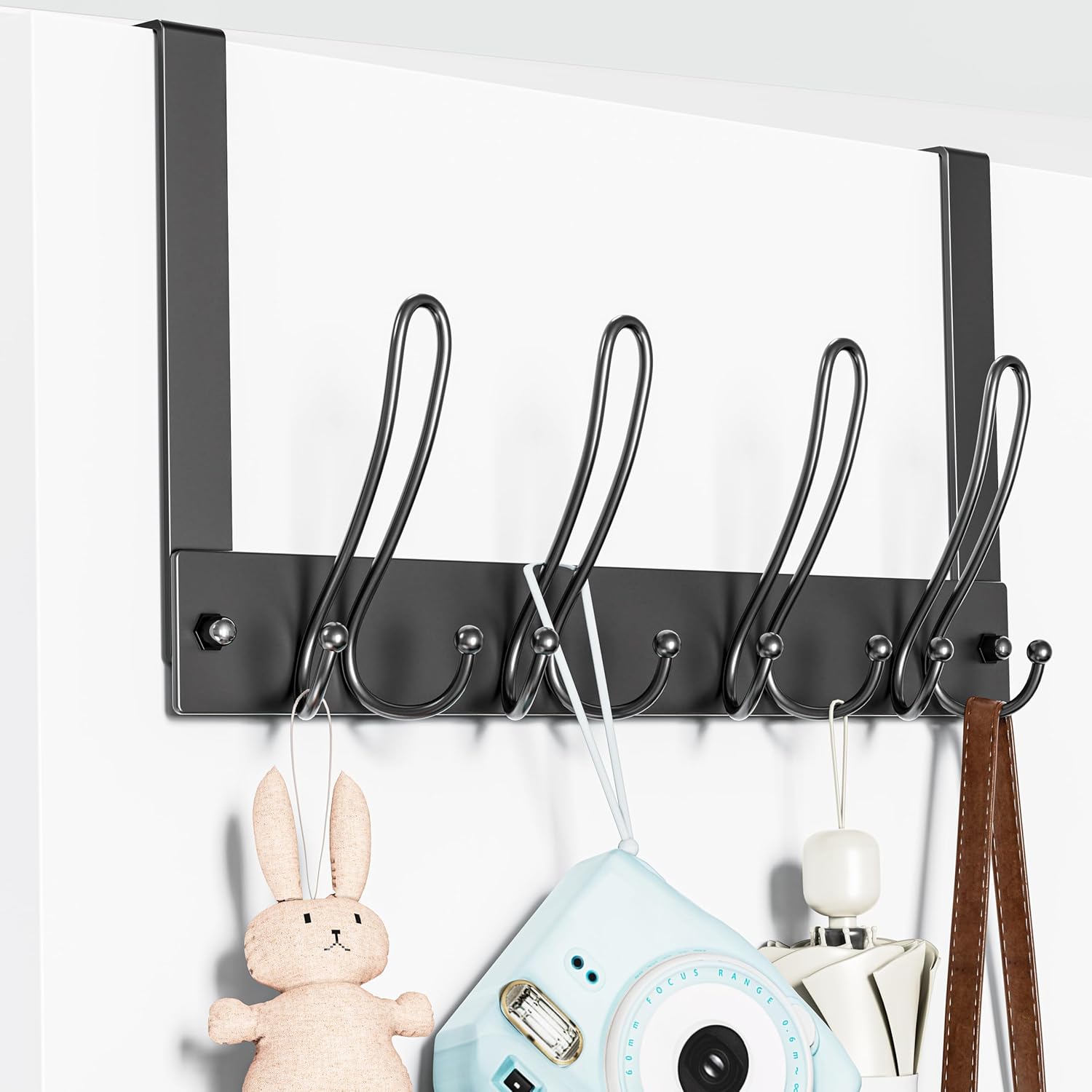niffgaff Over Door Hooks Hanger - 8 Hooks for Hanging Heavy Duty, 3 in ...