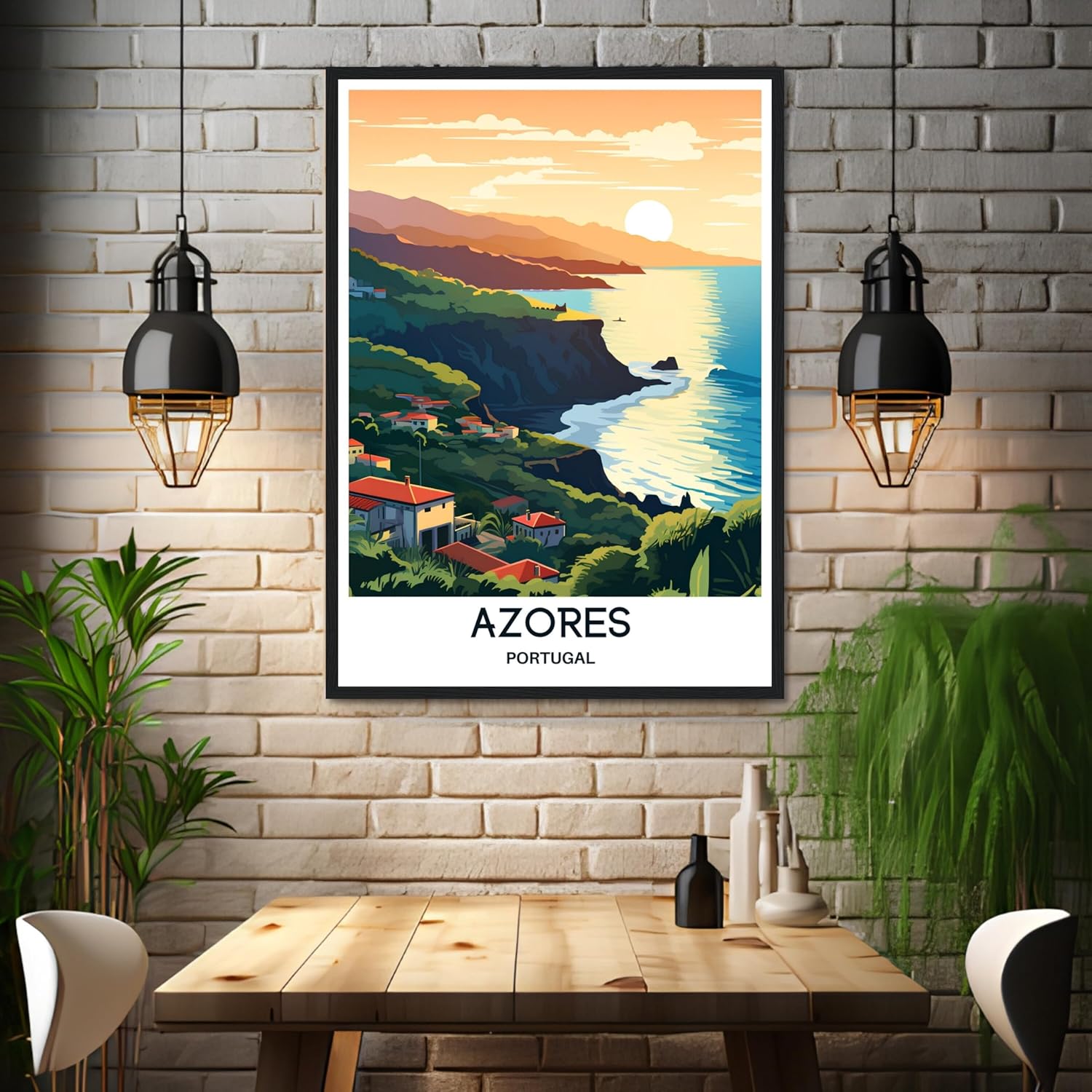 Amazon.com: Azores Travel Poster Azores Travel Print Azores Island ...
