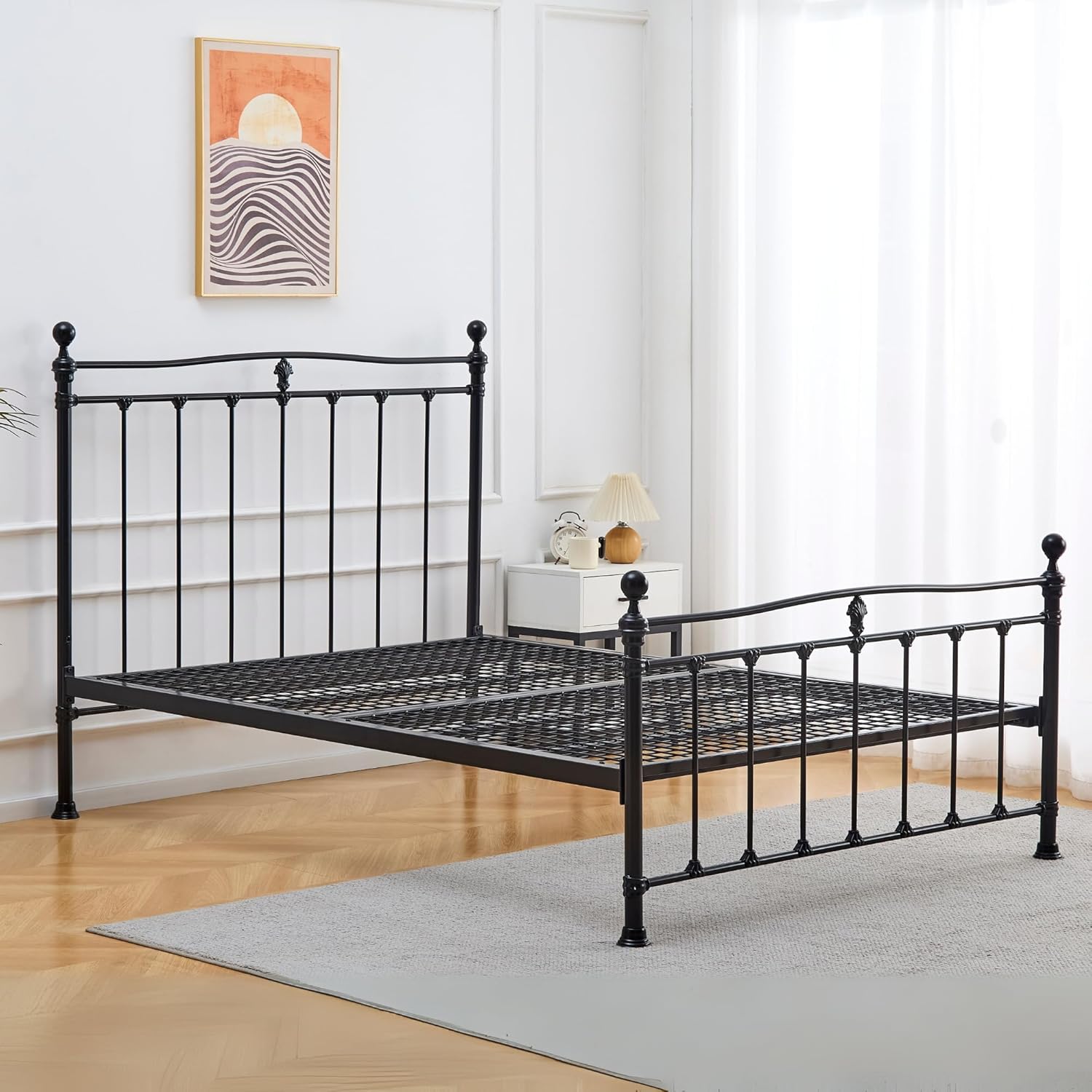 Reinforced Beds, TUNSTALL BED, Reinforced Mesh Base, Stylish Metal Bed ...