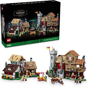 Amazon.com: LEGO Icons Medieval Town Square Building Set for Adults ...