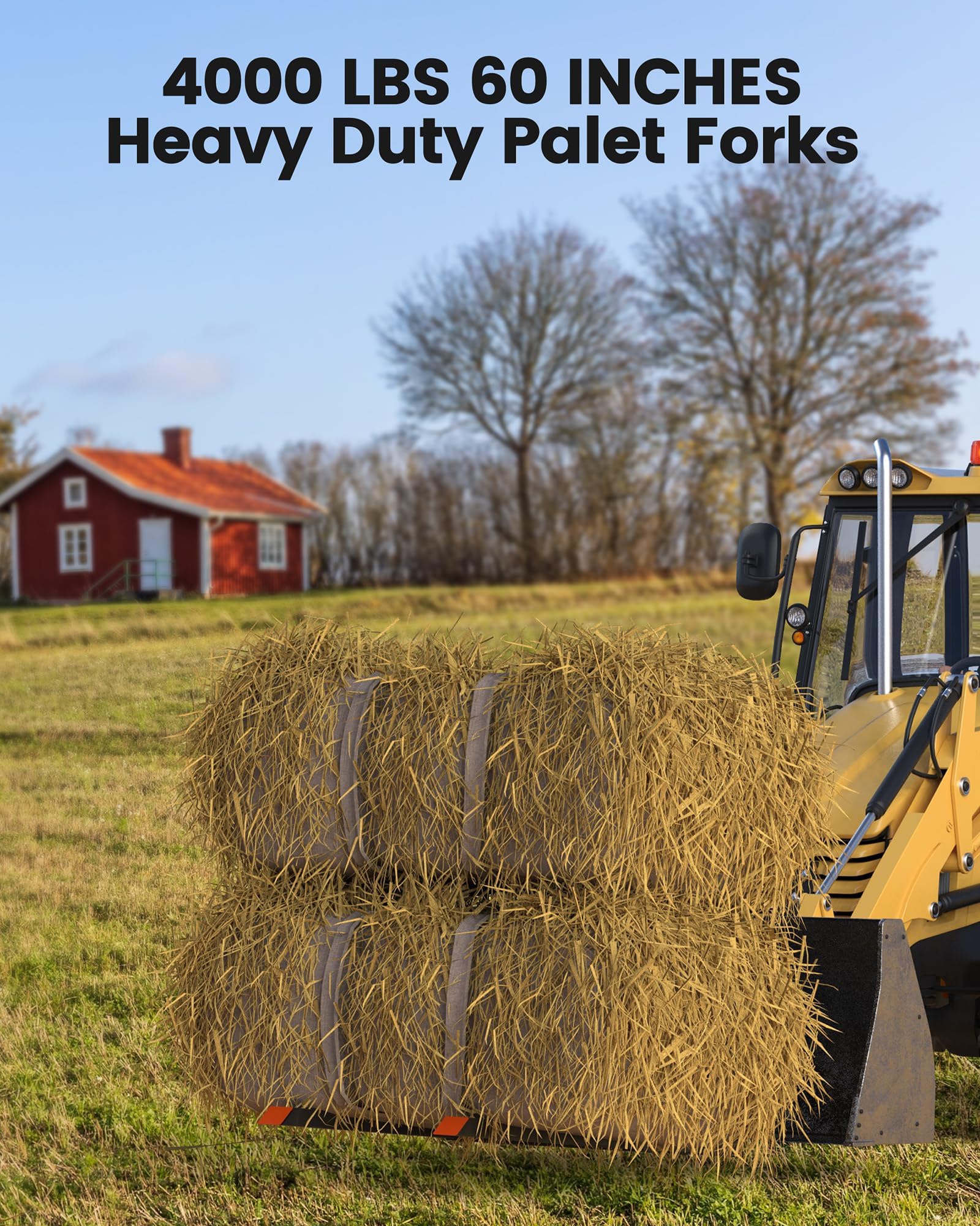 Snapklik.com : DEXSO 4000 LBS 60" Clamp On Pallet Forks Twin Screw ...
