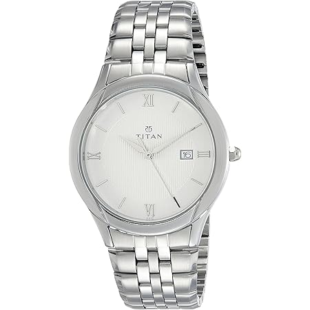 Titan Classique Analog Silver Dial Men's Watch-NL1494SM01 : Amazon.in ...