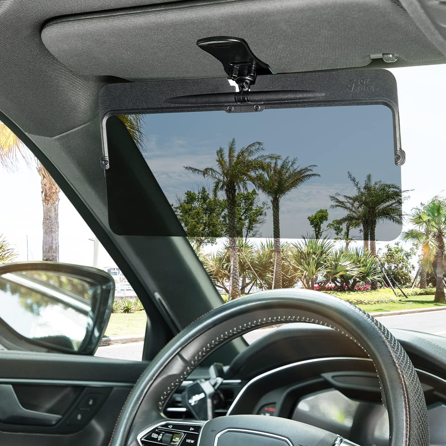 Amazon.com: Car Visor, Anti-Glare Day and Night Visor,2 in 1 Car Sun ...
