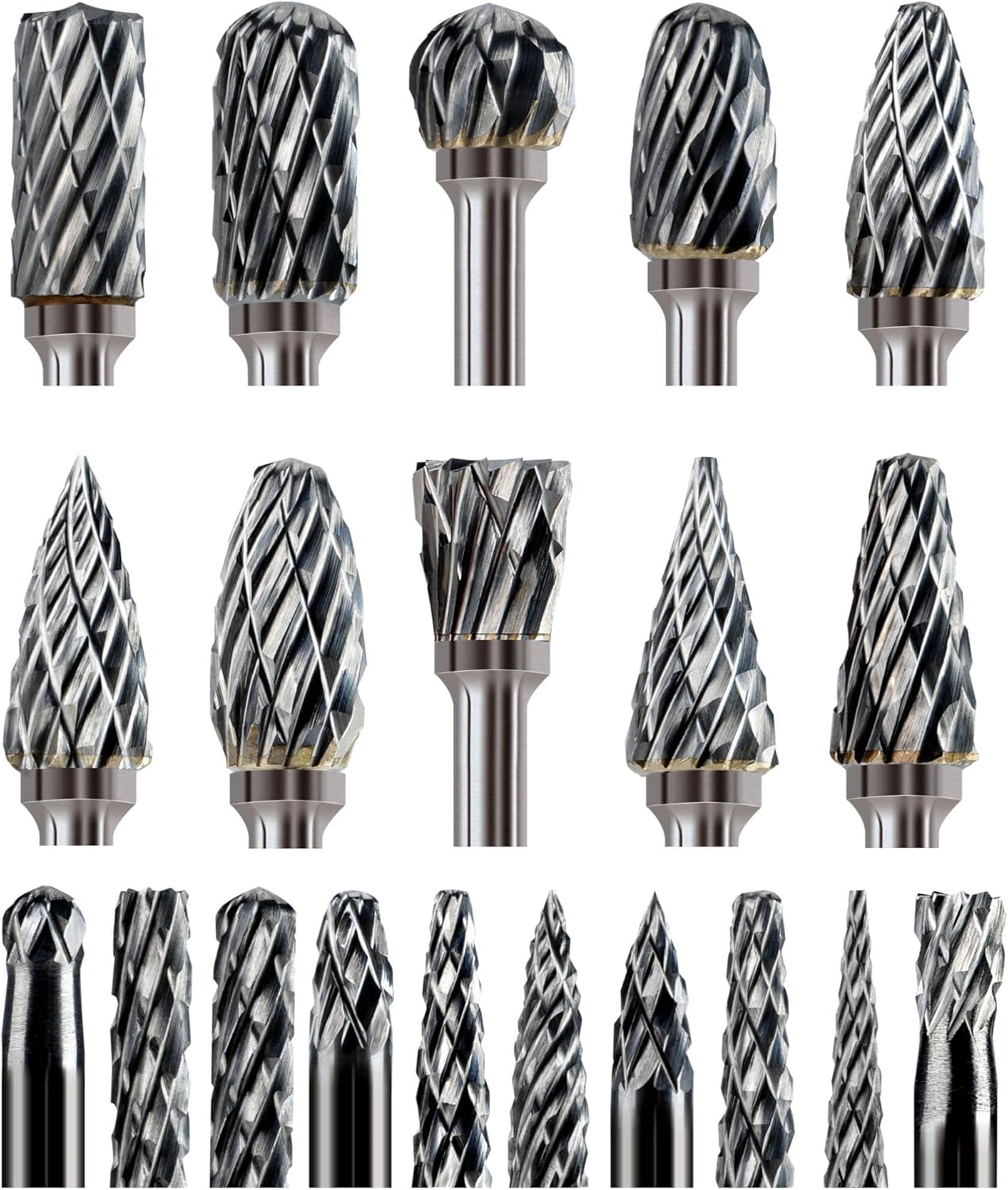 Mars-Rock Carbide Burr Set Compatible with Dremel Milwaukee 1/8" Shank ...