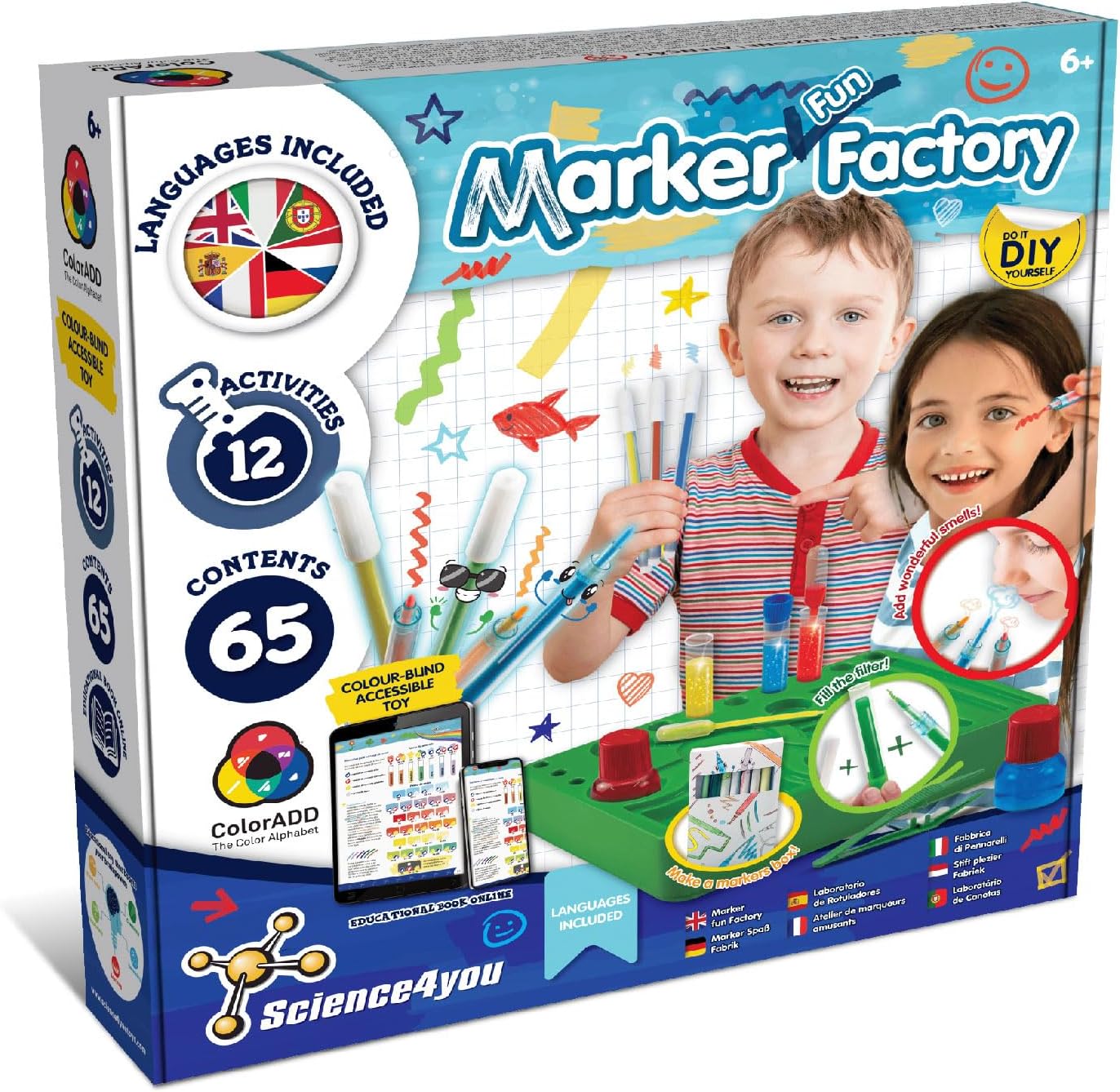 Science4you Creator Marker Studio for Kids Age 6 7 8+ - Make Your Own Pens, 12 Activities + 65 ...