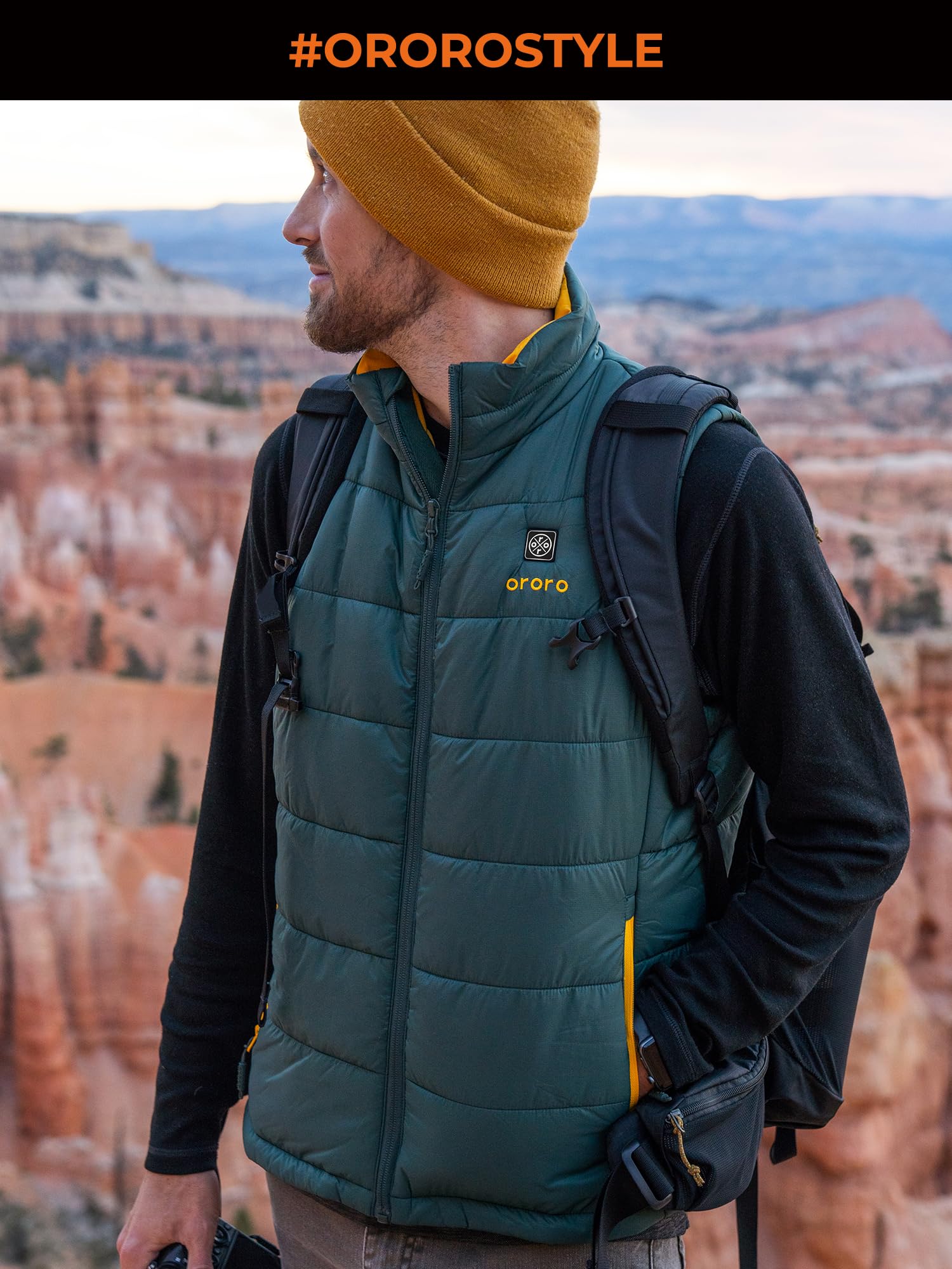 Snapklik.com : ORORO Mens Heated Vest