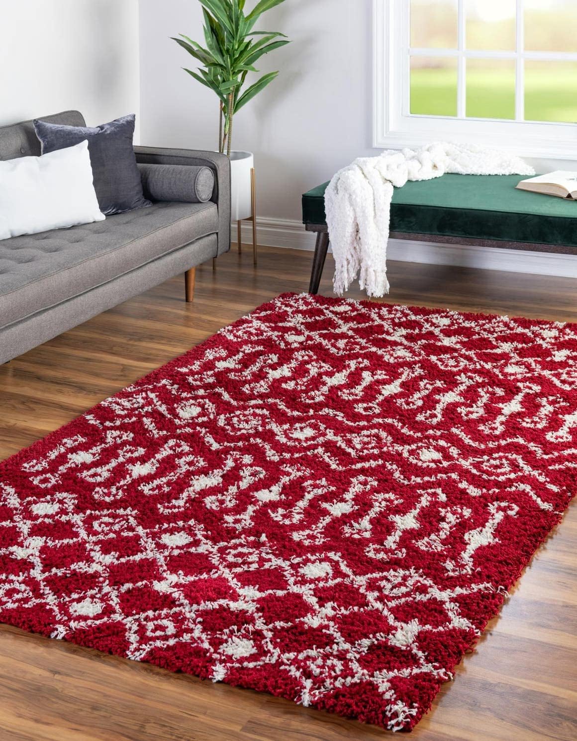 Amazon.com: Rugs.com Moroccan Trellis Shag Collection Rug – 4' x 6 ...