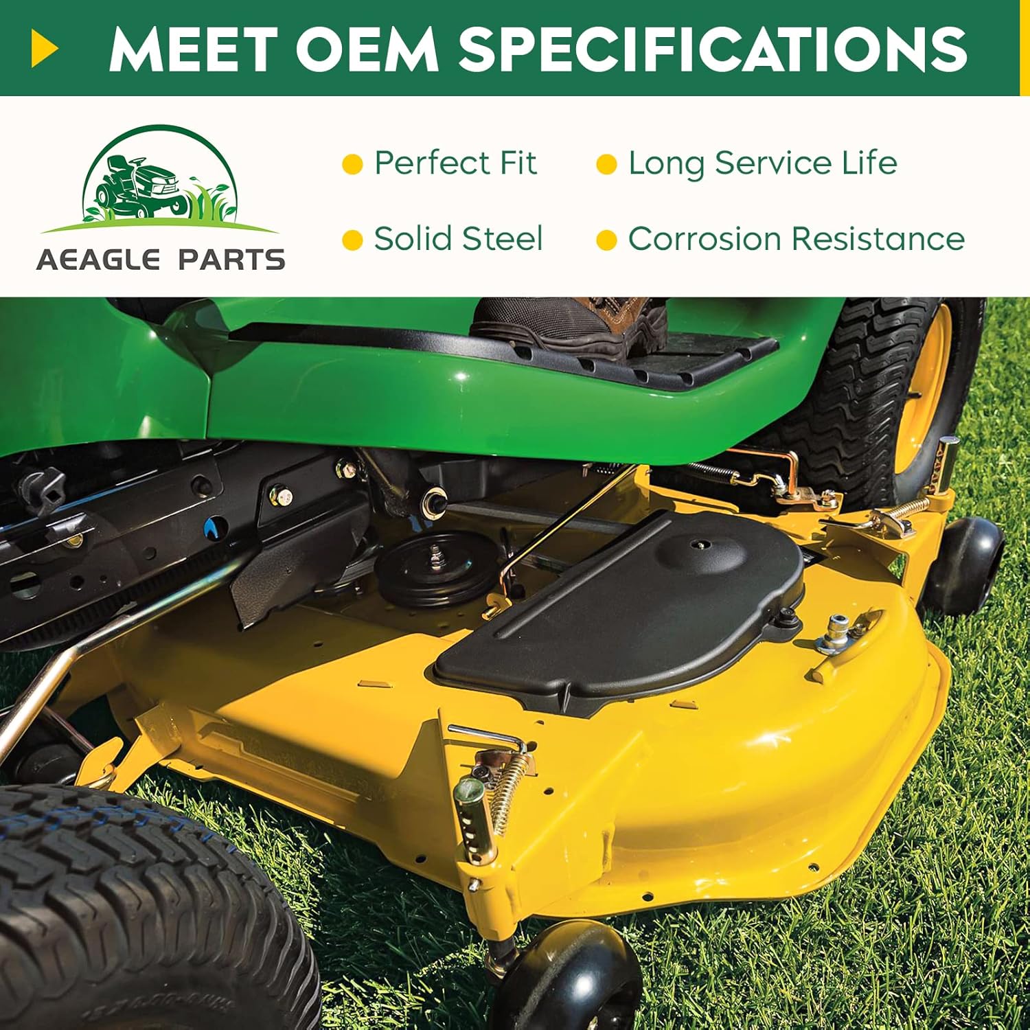 Polea tensora plana para John Deere AM106627 AM121602 AUC16698 se ...