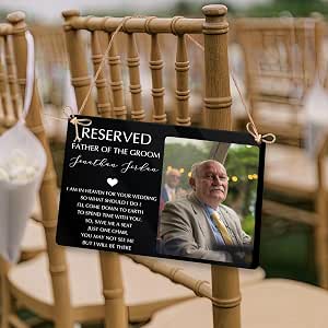 Amazon.com: Bfigift Personalized Memorial Reserved Signs for Wedding ...