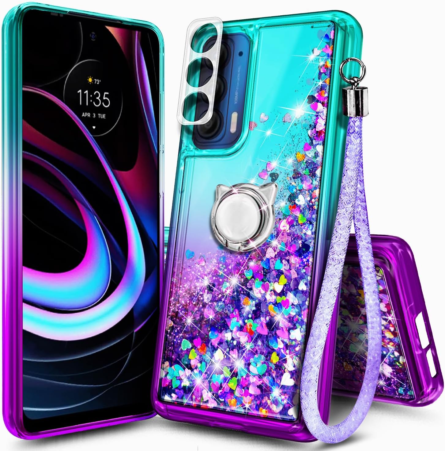 Amazon.com: Coralogo for Motorola Edge 5G UW Case/Moto Edge 2021 Case ...