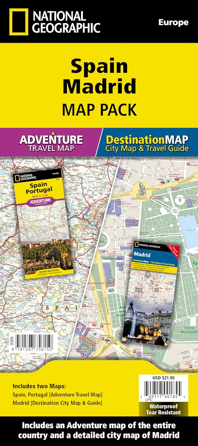 Spain, Madrid, Map Pack Bundle: Travel Maps International Adventure ...