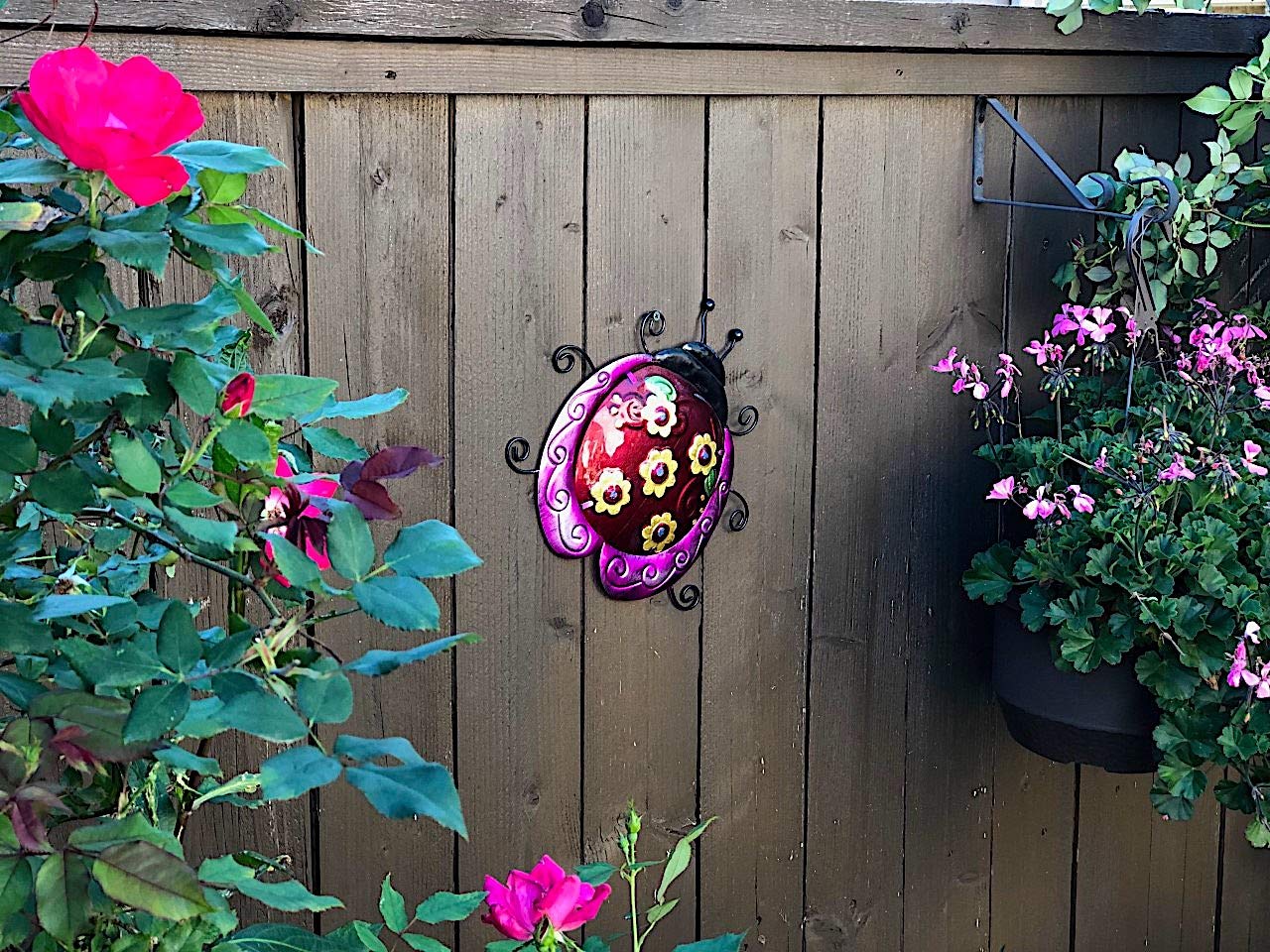 Snapklik.com : Metal Wall Art Decor Nature Inspired Flower Garden Bug ...