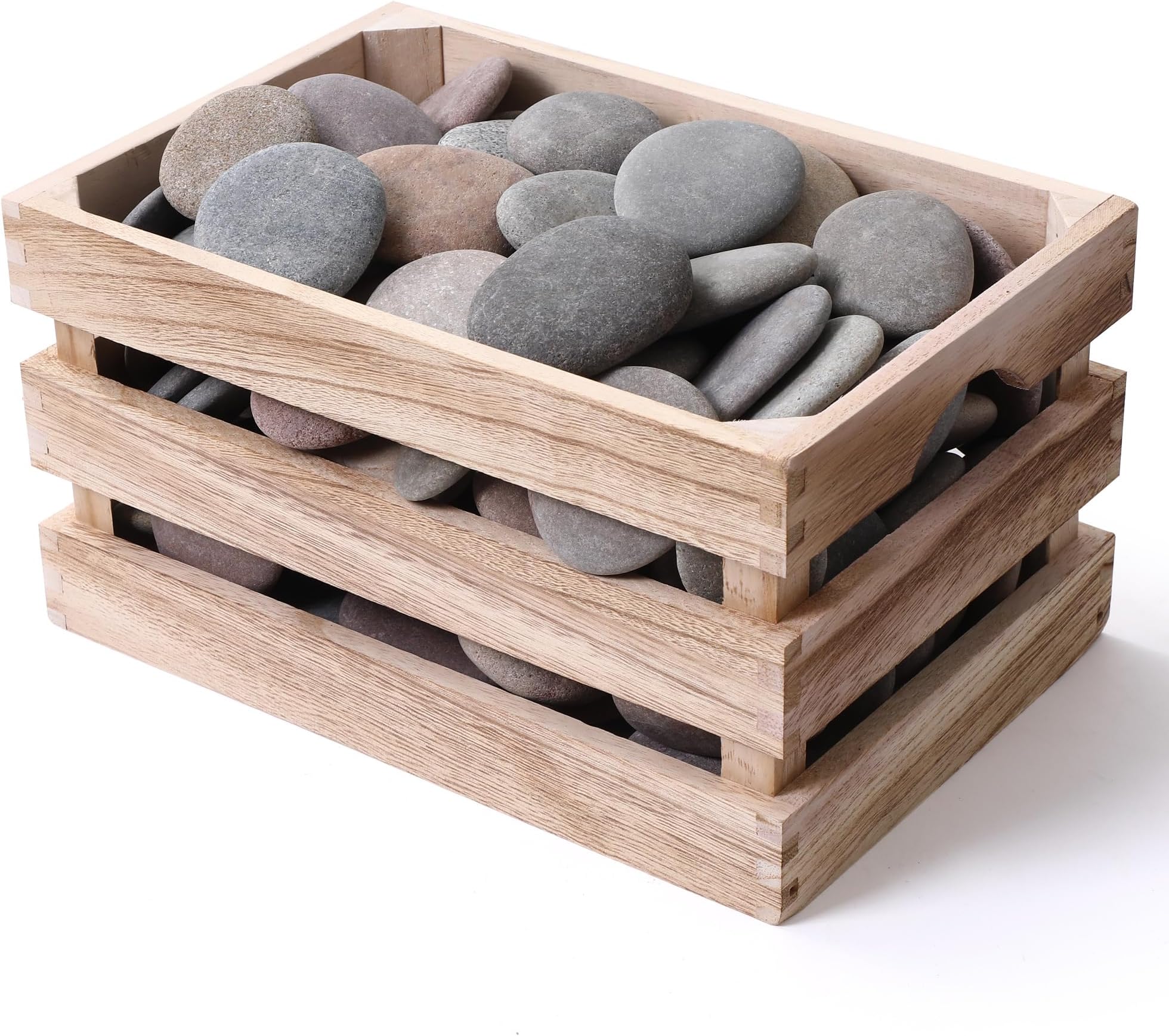 Amazon.com: lifetop 120PCS Painting Rocks, DIY Rocks Flat & Smooth ...