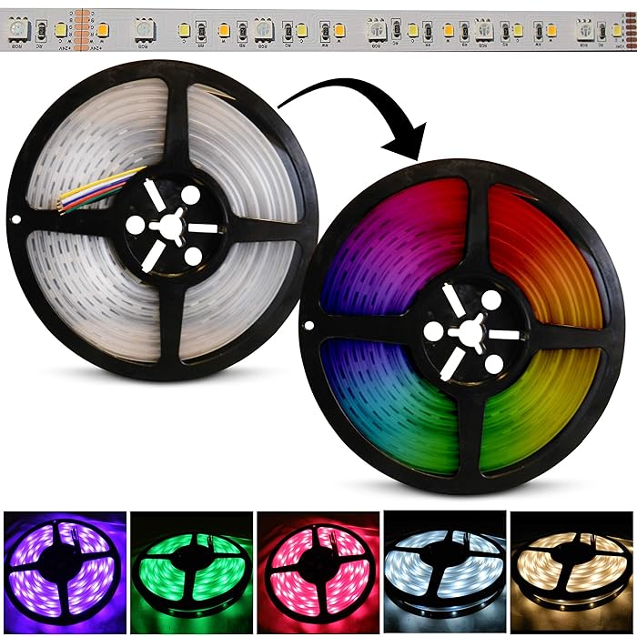 Buy K2 Home Tech 5Meter High Output 24 Volt IP67 Waterproof RGB CCT LED ...