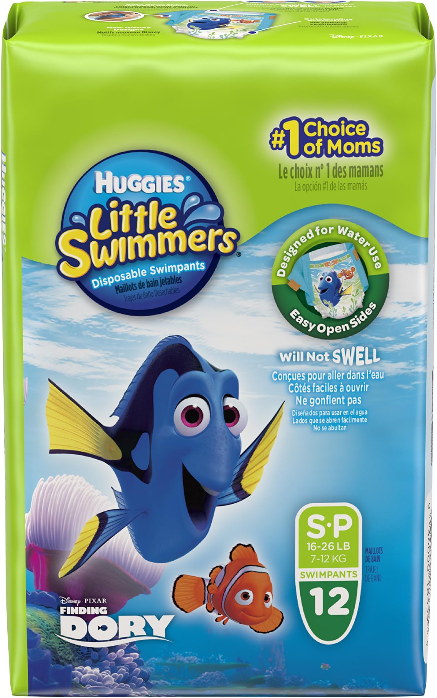 Amazon.com: Huggies Little Swimmers Diapers, Small, 12 Count : Baby