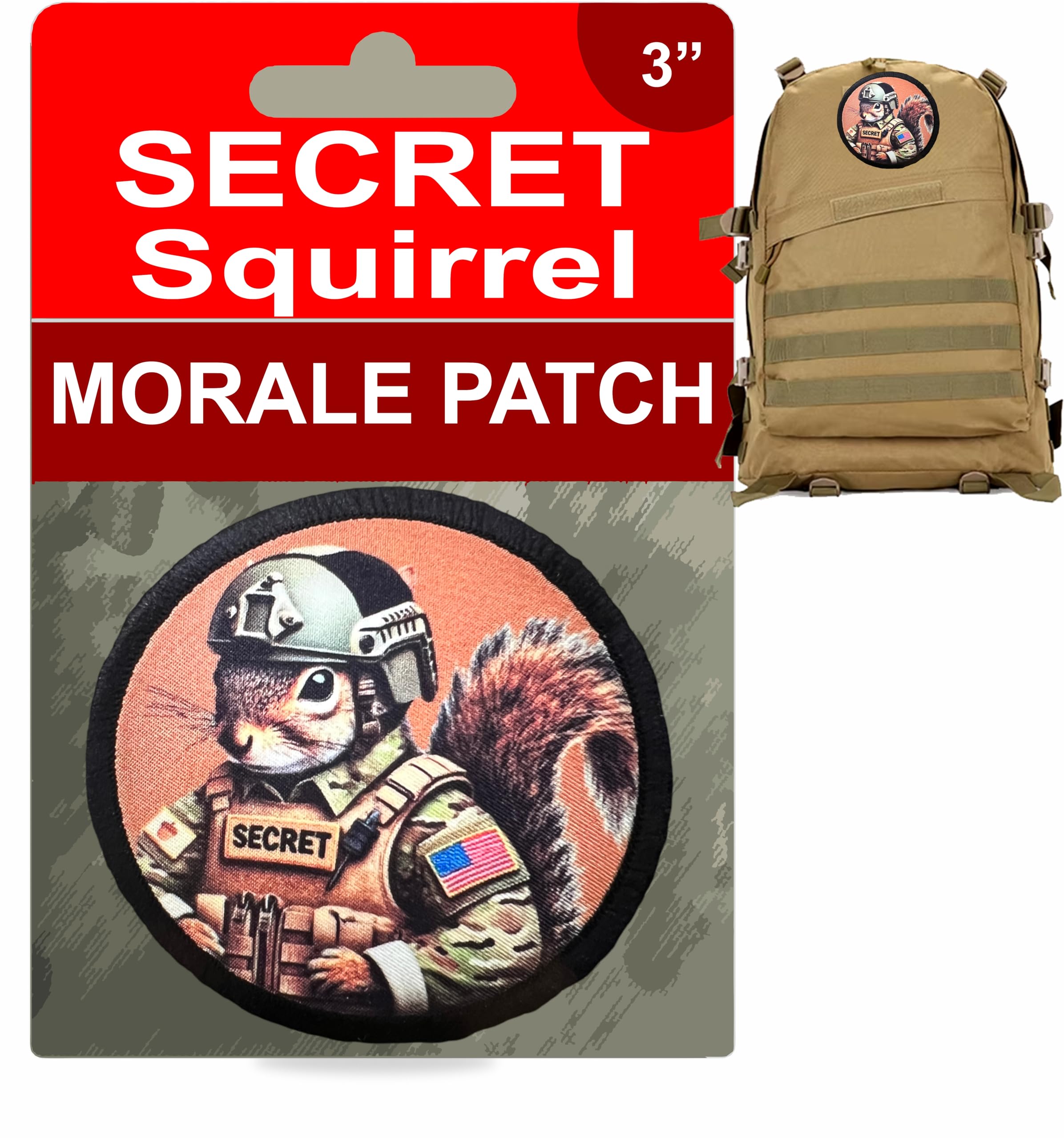 Amazon.com: Secret Squirrel Morale Patch for Militay Airsoft Gear - Police Patch Military ...