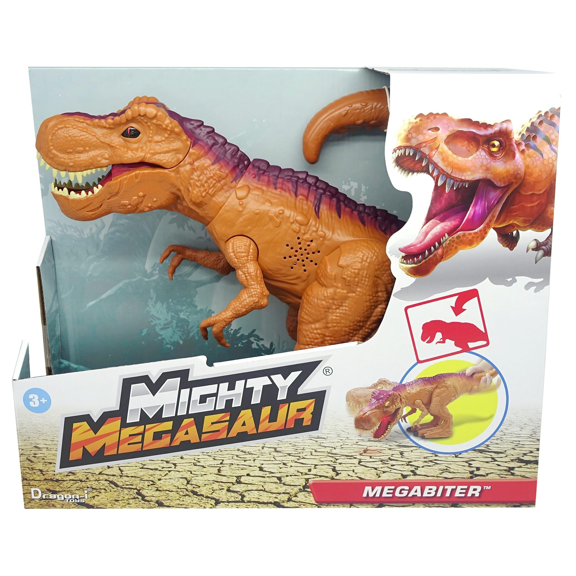 Amazon.com: Mighty Megasaur: MegaBiter T-Rex - Dragon-i, Lights ...