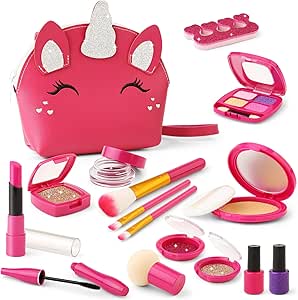 Amazon.com: Kids Pretend Makeup for Toddlers, Fake Play Makeup Kit for ...