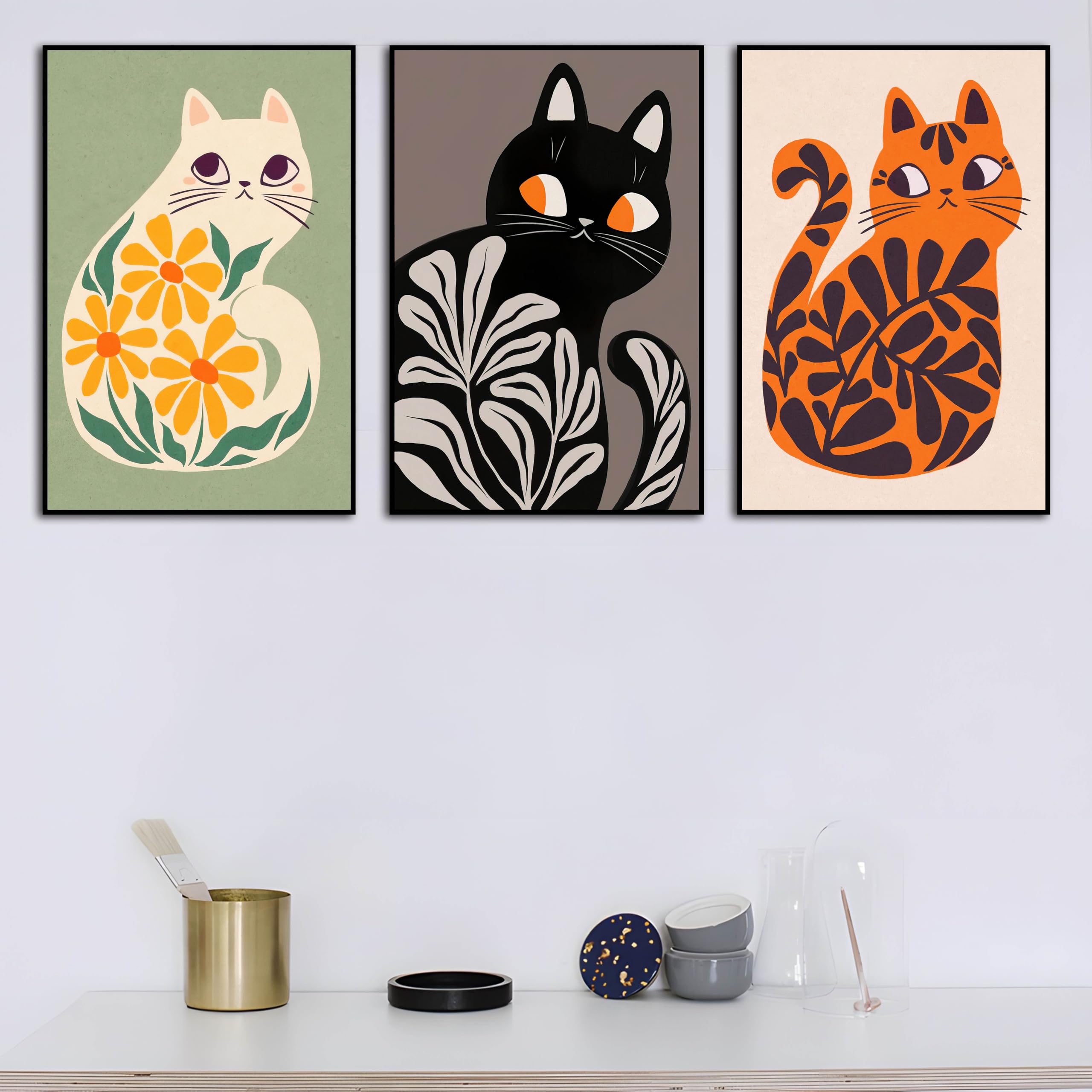 Modern Cat Art Paintings