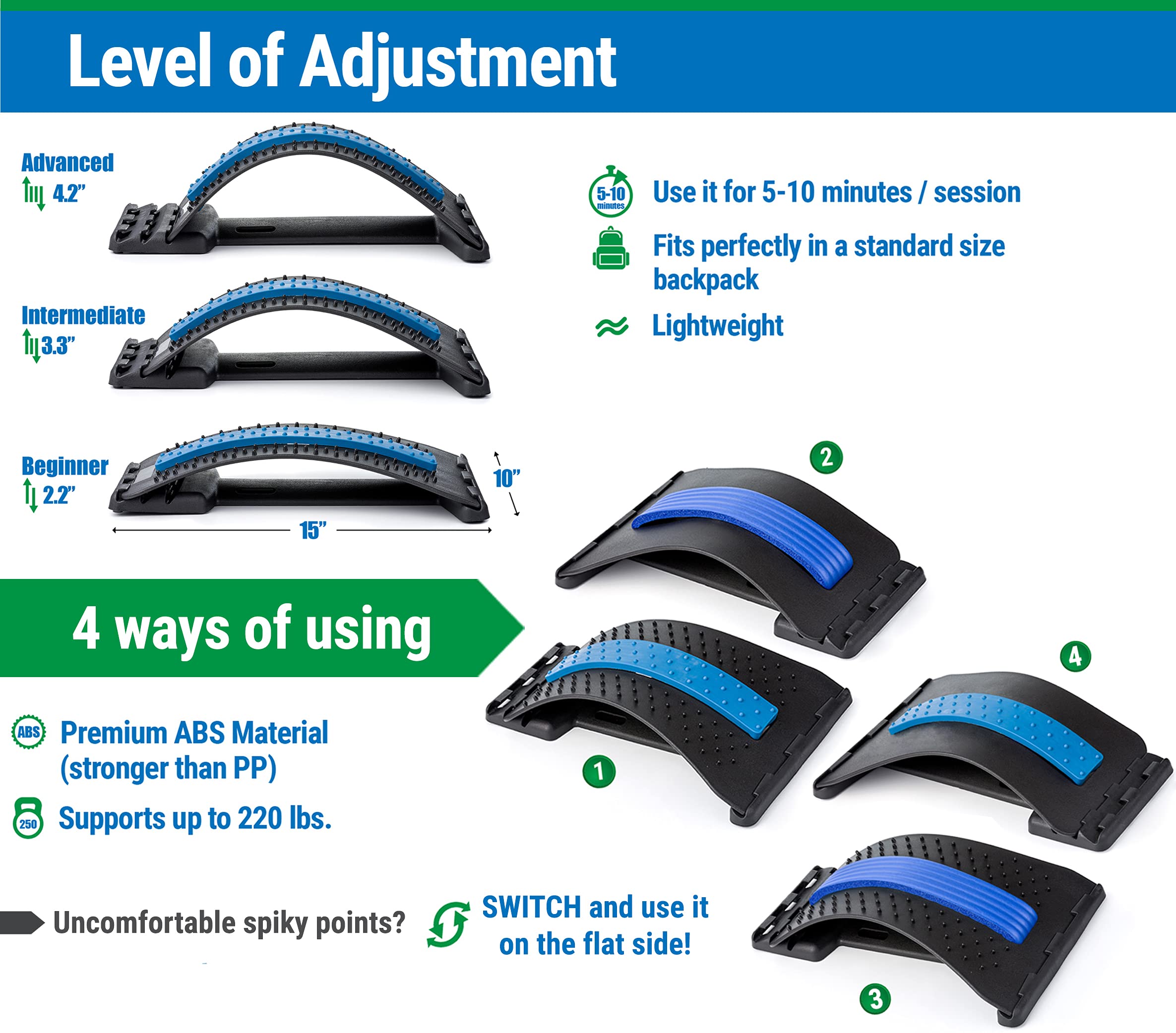 Spine Deck Back Stretcher For Lower Back Pain Relief Multi Level Spine spine-deck-back-stretcher-for-lower-back-pain-relief-multi-level-spine