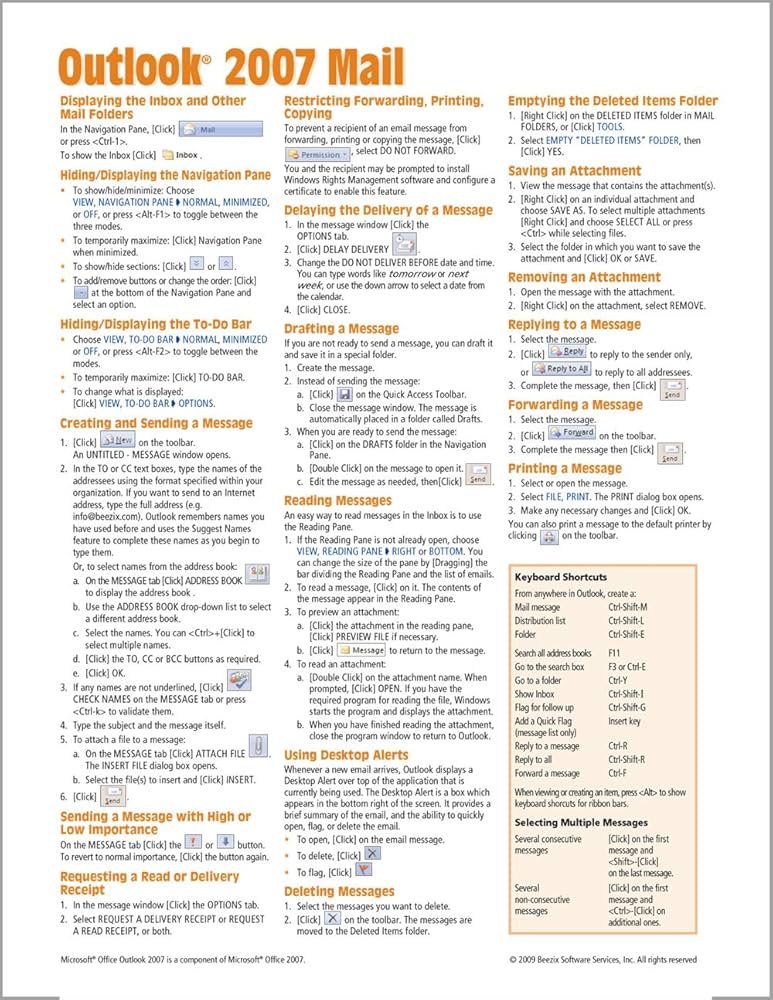 Outlook 2007 Shortcuts How To Install Microsoft Office 2007 CNET