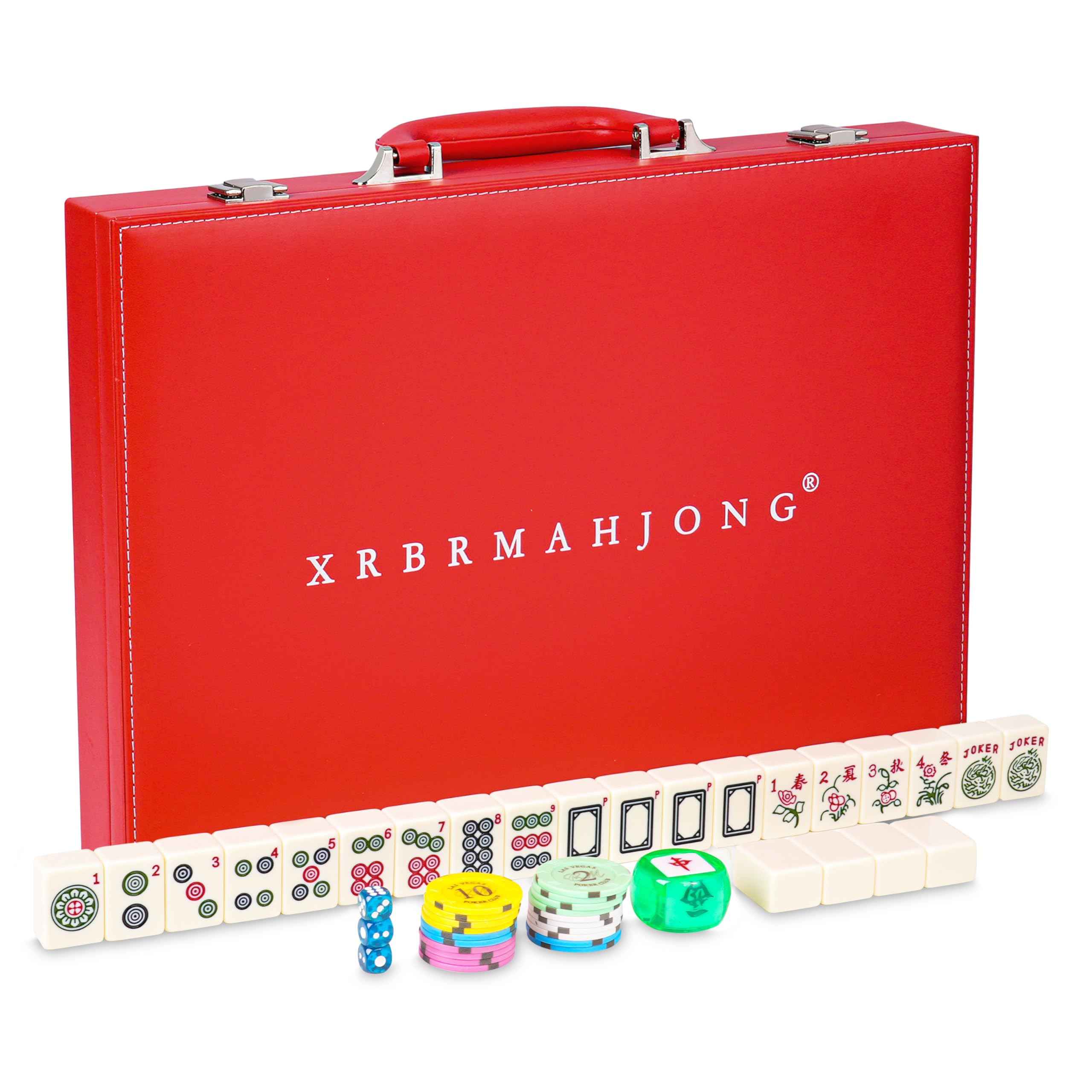 Amazon.com: XRBR American Mahjong Set, Mah jongg Game Set with 166 ...