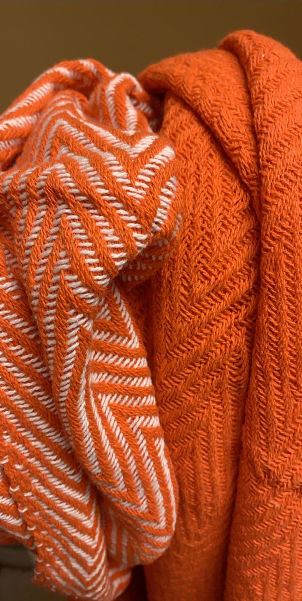 Amazon.com: HILLFAIR 100% Soft Cotton Throw Blanket – Chevron Aqua ...