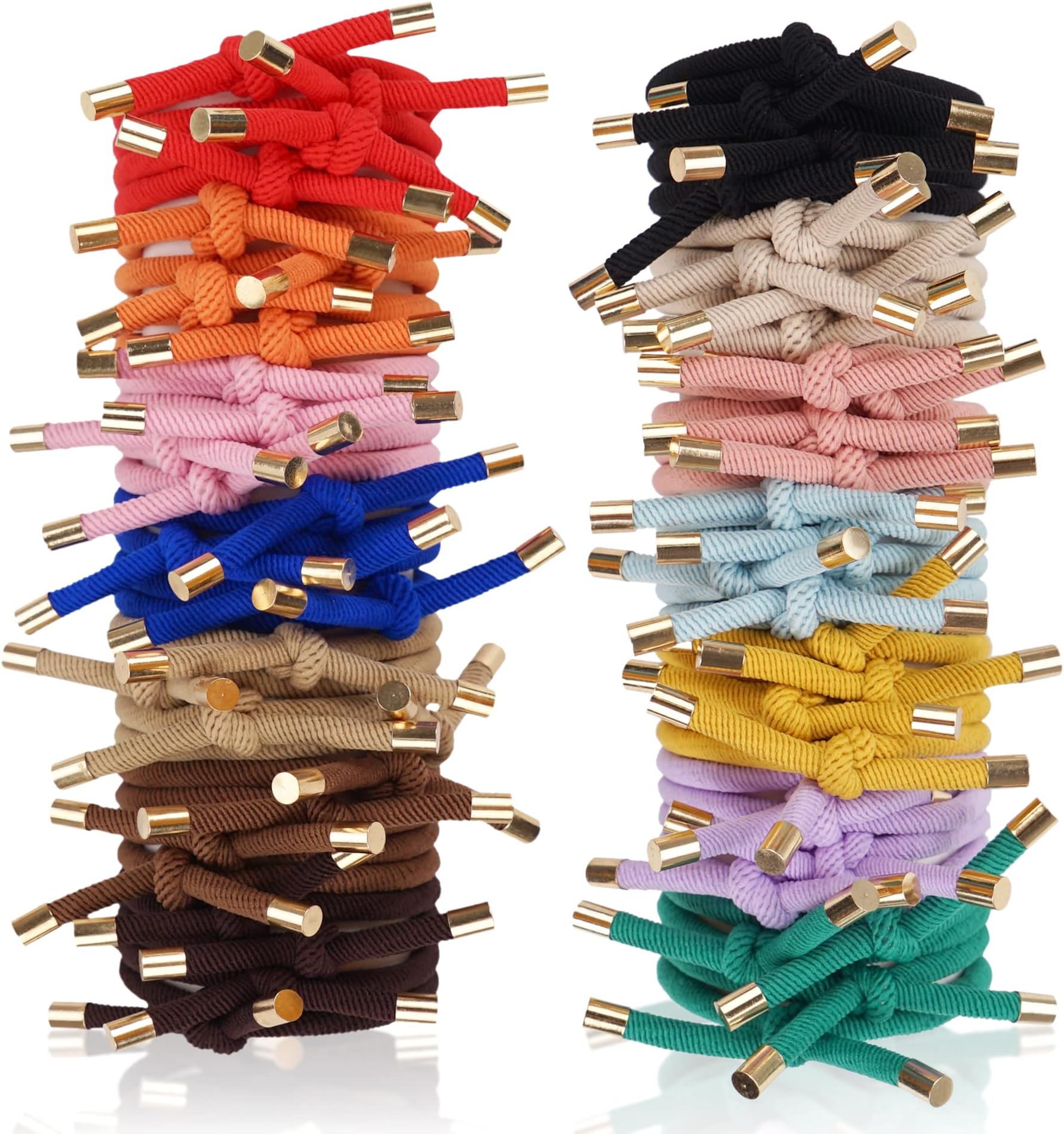 Amazon.com : Fashion Braided Super Stretch Hair ties Elastic 30 Pack ...