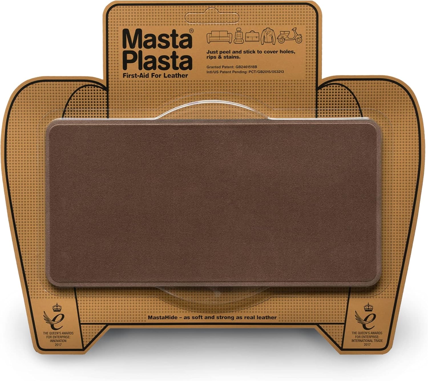 Amazon.com: Instant MastaPlasta Suede Premium Repair Patch. Brown Suede ...