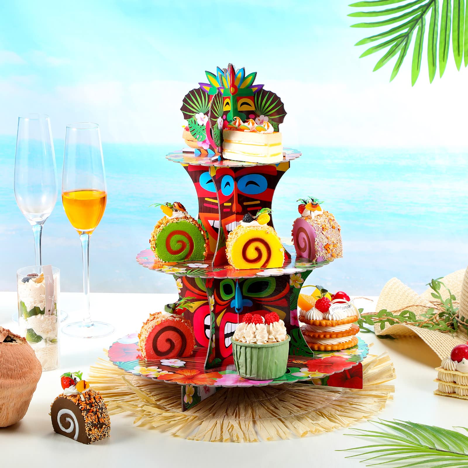 Hawaiian Luau Graduation Cakes